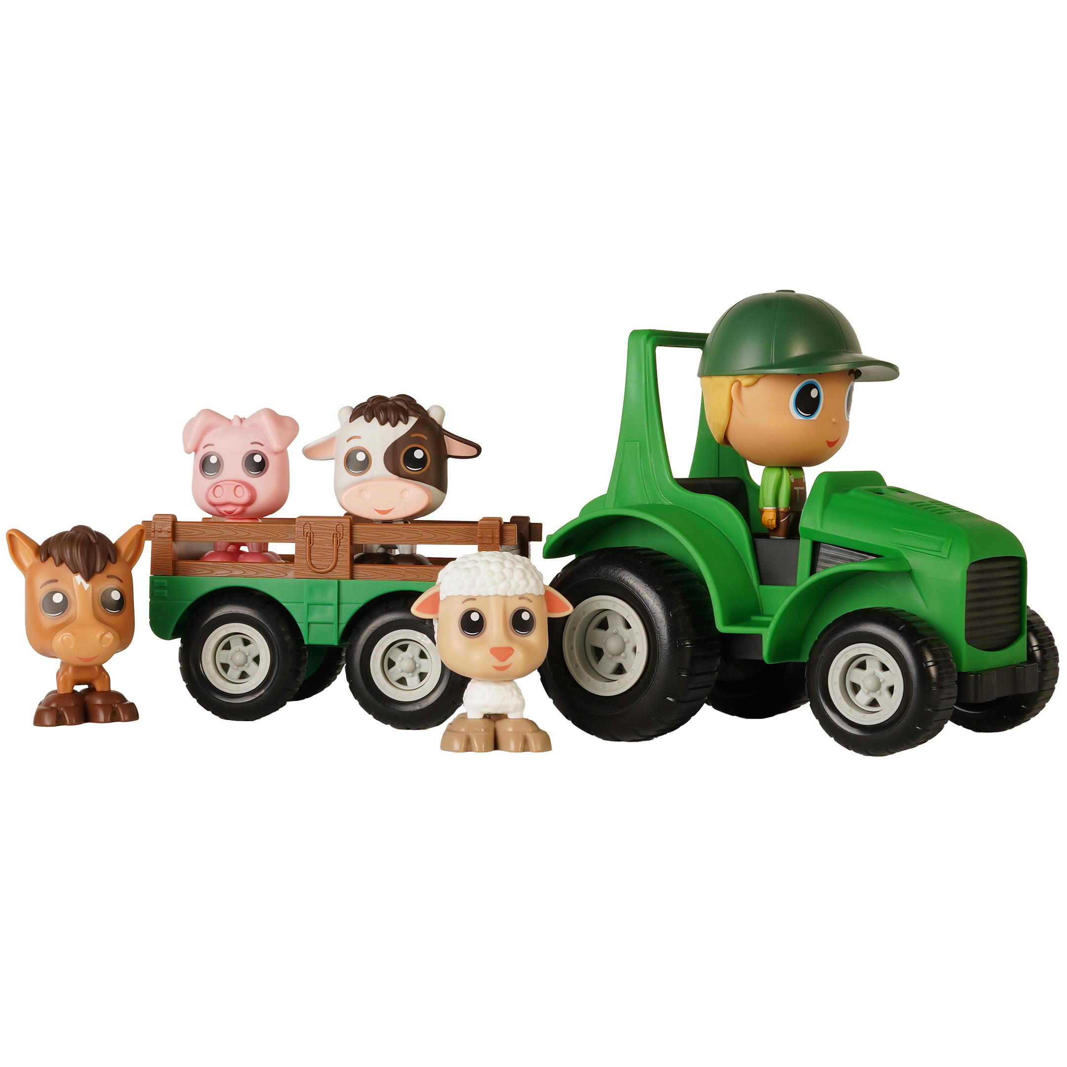 Ensemble Tracteur & Remorque avec Figurine – Flek Toys